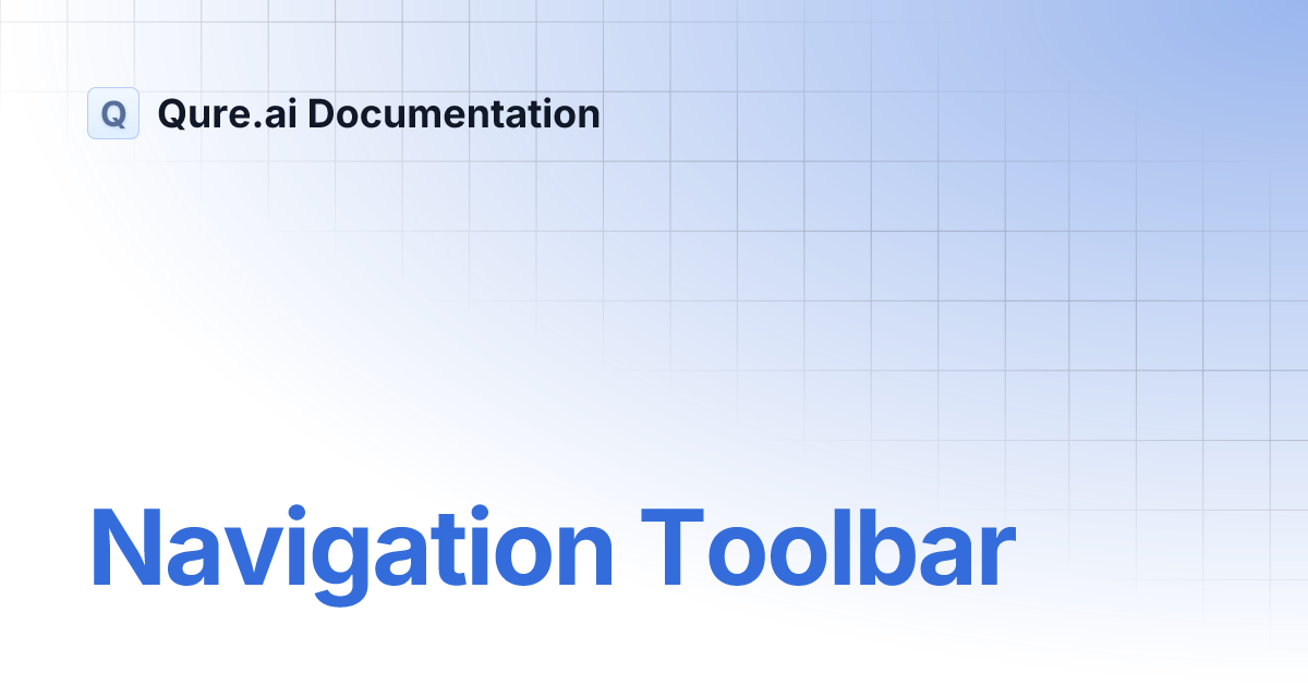 Navigation Toolbar | Qure.ai Documentation